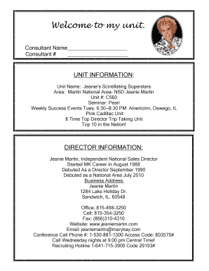 Fillable Online Welcome to my unit Fax Email Print - pdfFiller