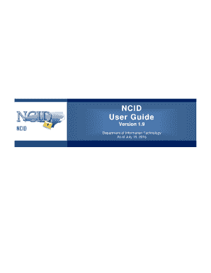 Fillable Online NCID User Guide Fax Email Print - pdfFiller