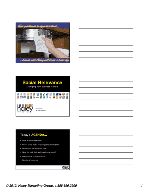 Fillable Online Social Relevance Fax Email Print - pdfFiller