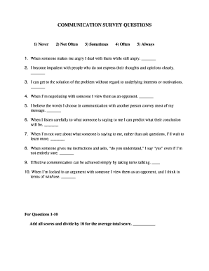 It Department Survey Questions For Employees | pdfFiller