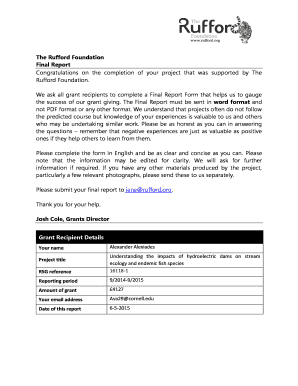 Fillable Online Congratulations on the completion of your project that ...