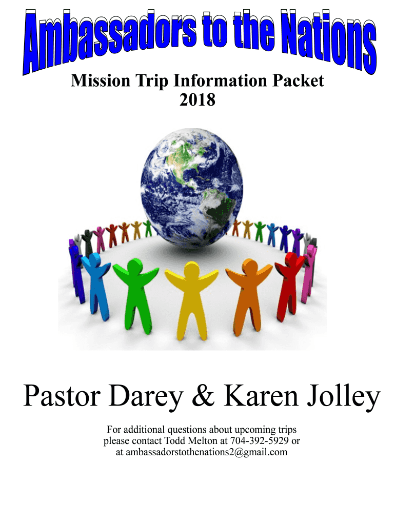 Fillable Online Mission Trip Information Packet Fax Email Print - pdfFiller