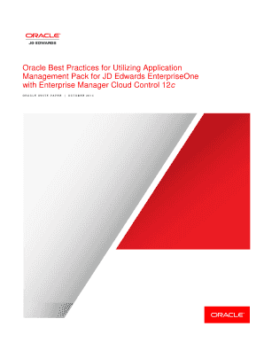 Fillable Online Oracle Best Practices for Utilizing Application Fax ...