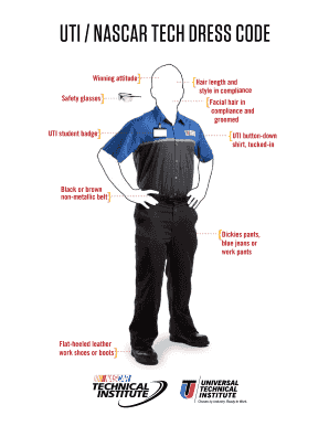 Fillable Online UTI / NASCAR TECH DRESS CODE Fax Email Print - pdfFiller
