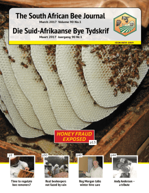 Fillable Online sabio org The South African Bee Journal Fax Email Print ...