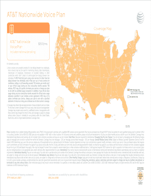 Fillable Online AT&T Nationwide Voice Plan Fax Email Print - pdfFiller