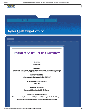 Fillable Online Phantom Knight Trading Company Fax Email Print - pdfFiller