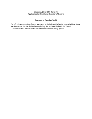 Fillable Online licensing fcc Attachment 1 to IBFS Form 312 Fax Email ...