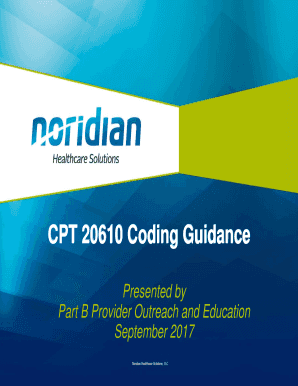 Fillable Online CPT 20610 Coding Guidance Fax Email Print - pdfFiller