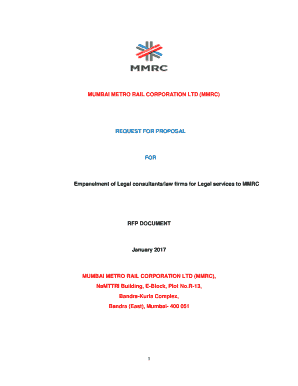 Fillable Online MUMBAI METRO RAIL CORPORATION LTD (MMRC) Fax Email ...