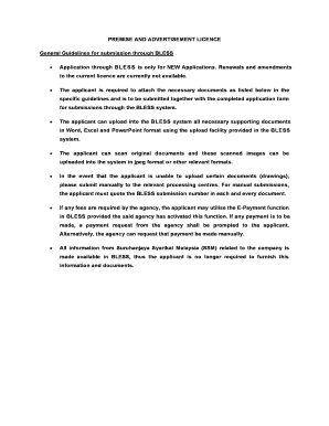 Fillable Online PREMISE AND ADVERTISEMENT LICENCE Fax Email Print ...