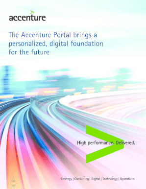 Fillable Online The Accenture Portal brings a Fax Email Print - pdfFiller