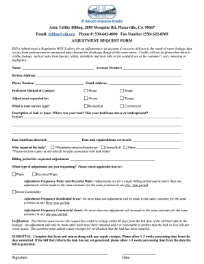 Fillable Online Attn: Utility Billing, 2890 Mosquito Rd Fax Email Print ...