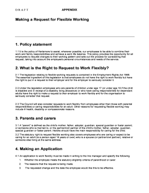 Fillable Online Making a Request for Flexible Working Fax Email Print ...