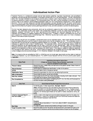 Fillable Online Individualized Action Plan Fax Email Print - pdfFiller