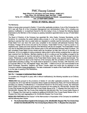 Pmc Fincorp Ltd - Fill Online, Printable, Fillable, Blank | pdfFiller