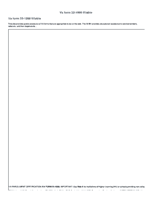 Fillable Online Va form 22-1999 fillable Fax Email Print - pdfFiller