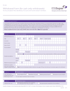 Fillable Online Withdrawal Form (for cash only withdrawals) Fax Email ...