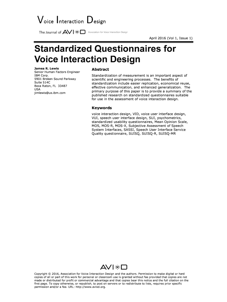 Fillable Online Standardized Questionnaires for Fax Email Print - pdfFiller
