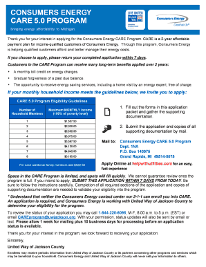 Fillable Online Bringing energy affordability to Michigan Fax Email ...