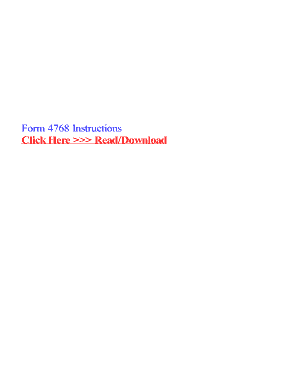 Fillable Online Form 4768 Instructions Fax Email Print - pdfFiller