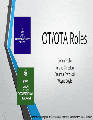 Fillable Online OT/OTA Roles Fax Email Print - pdfFiller