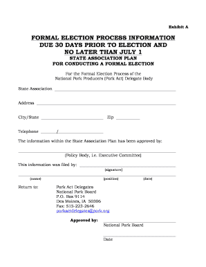 Fillable Online FORMAL ELECTION PROCESS INFORMATION Fax Email Print ...