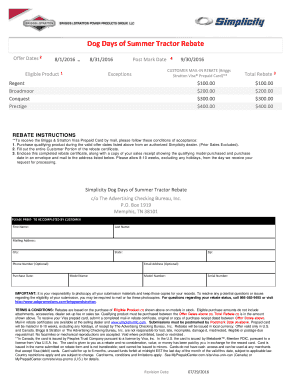 Fillable Online Total Rebate 3 Fax Email Print - pdfFiller