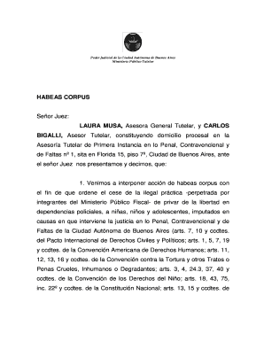 Fillable Online LAURA MUSA, Asesora General Tutelar, y CARLOS Fax Email ...