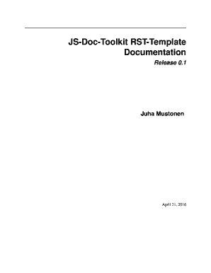 Fillable Online JS-Doc-Toolkit RST-Template Fax Email Print - pdfFiller