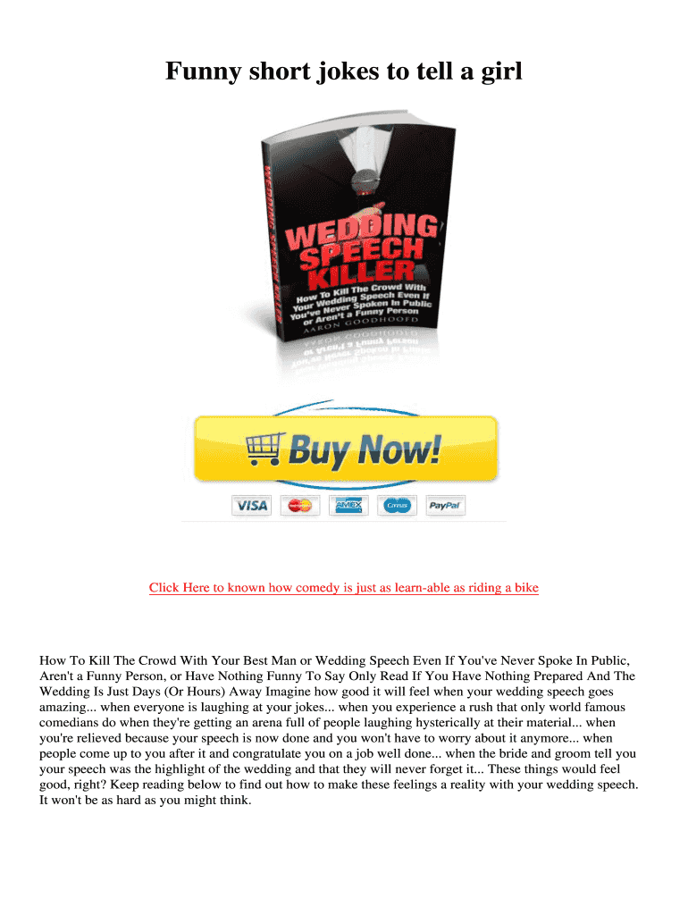 Fillable Online Funny short jokes to tell a girl Fax Email Print ...