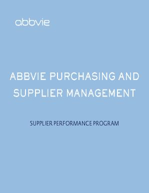 Fillable Online ABBVIE PURCHASING AND Fax Email Print - pdfFiller