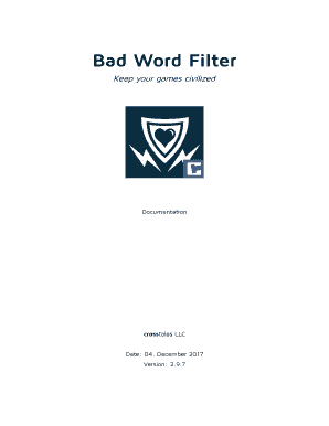 Fillable Online Bad Word Filter Fax Email Print - pdfFiller
