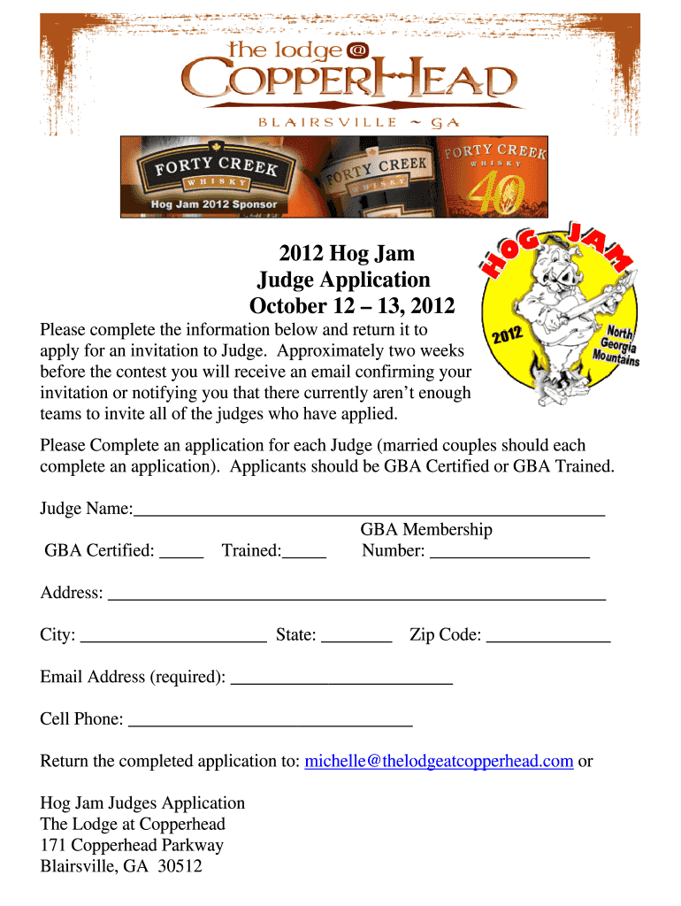 Fillable Online Judge Application Fax Email Print - pdfFiller