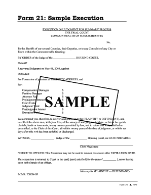 Fillable Online Form 21: Sample Execution Fax Email Print - pdfFiller