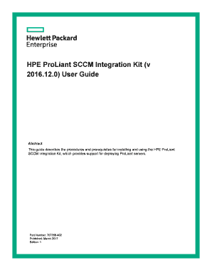 Fillable Online HPE ProLiant SCCM Integration Kit (v Fax Email Print ...
