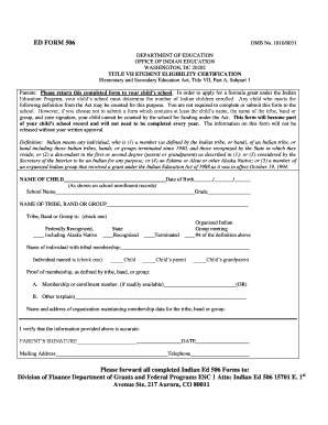 Fillable Online ED FORM 506 Fax Email Print - pdfFiller