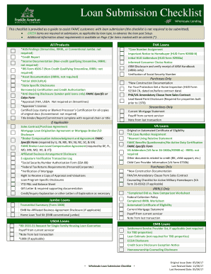 Fillable Online Loan Submission Checklist Fax Email Print - pdfFiller