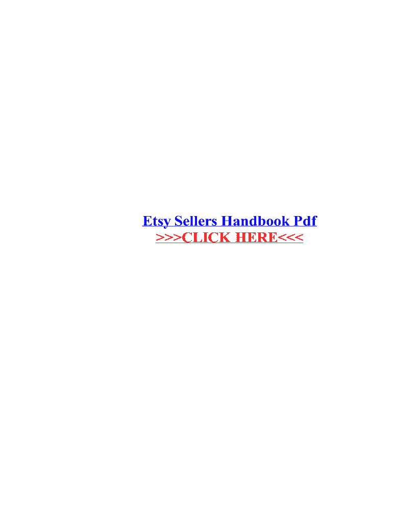Fillable Online etsy seller handbook pdf Fax Email Print - pdfFiller