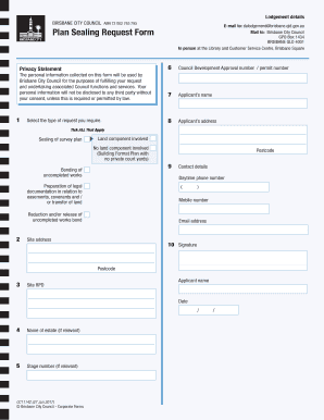 Fillable Online Plan Sealing Request Form Fax Email Print - pdfFiller