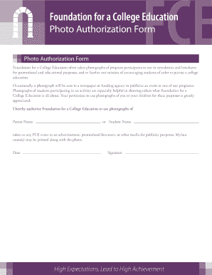 Fillable Online Photo Authorization Form Fax Email Print - pdfFiller