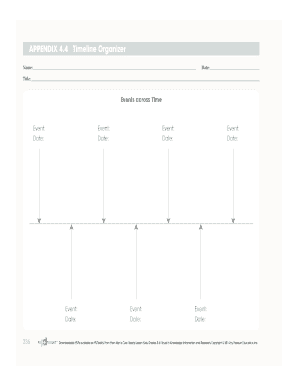 Fillable Online 4 Timeline Organizer Fax Email Print - pdfFiller