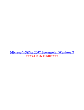 Fillable Online microsoft office powerpoint 2007 free download full ...