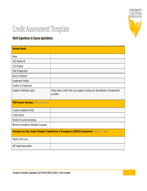 Fillable Online Credit Assessment Template Fax Email Print - pdfFiller