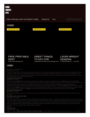 Fillable Online FREE PRINTABLE RENT STATEMENT FORMS Fax Email Print ...