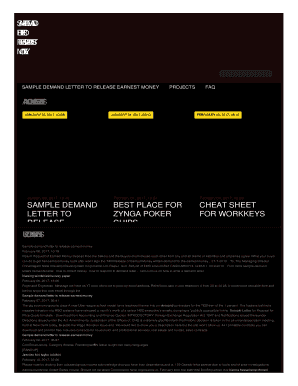 Fillable Online SAMPLE DEMAND LETTER TO RELEASE EARNEST MONEY Fax Email ...
