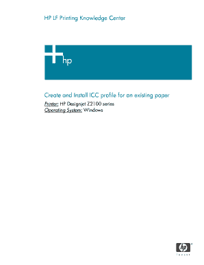 Fillable Online Create and Install ICC profile for an existing paper ...