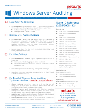 Fillable Online Windows Server Auditing Fax Email Print - pdfFiller