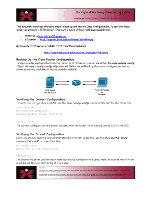 Fillable Online Backup and Restoring Cisco Configuration Fax Email ...