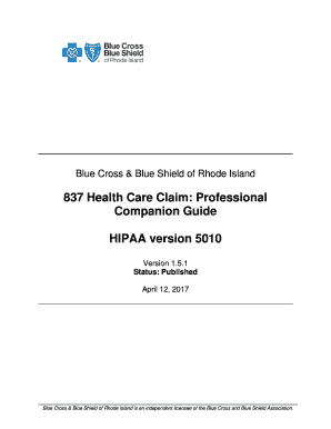 Fillable Online HIPAA version 5010 Fax Email Print - pdfFiller